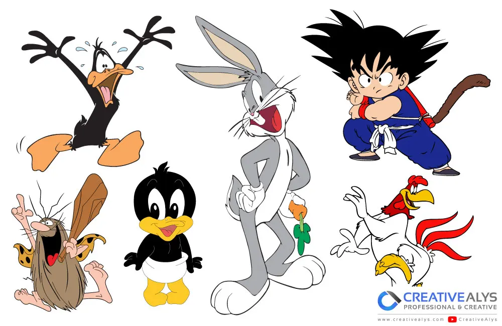 Vector Cartoon Character Designs - Creative Alys