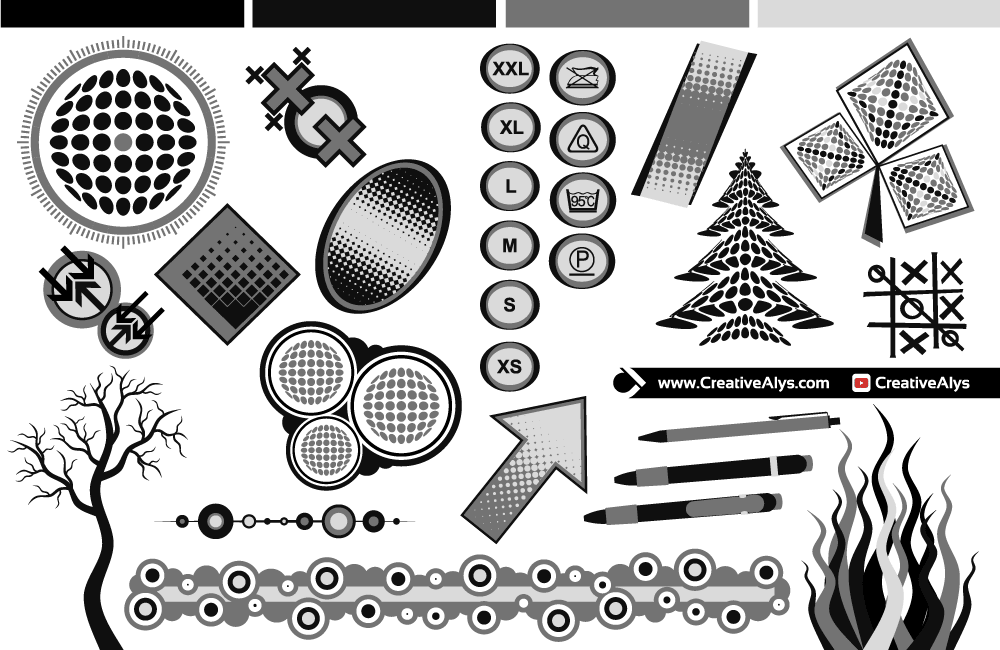 Vector Graphic Design Shapes & Symbols - Creative Alys