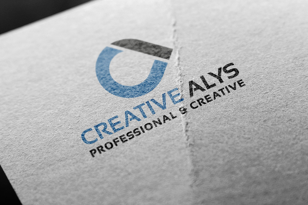 Paper Logo Mockup - Creative Alys